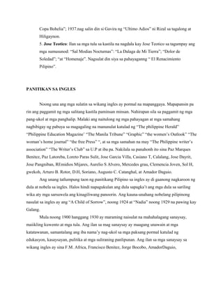 Panahon Bago Dumating Ang Kastila | DOC