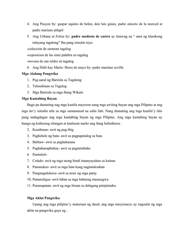 Panahon Bago Dumating Ang Kastila | DOC