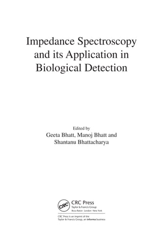 Impedance Spectroscopy And Its Application In Biological Detection ...