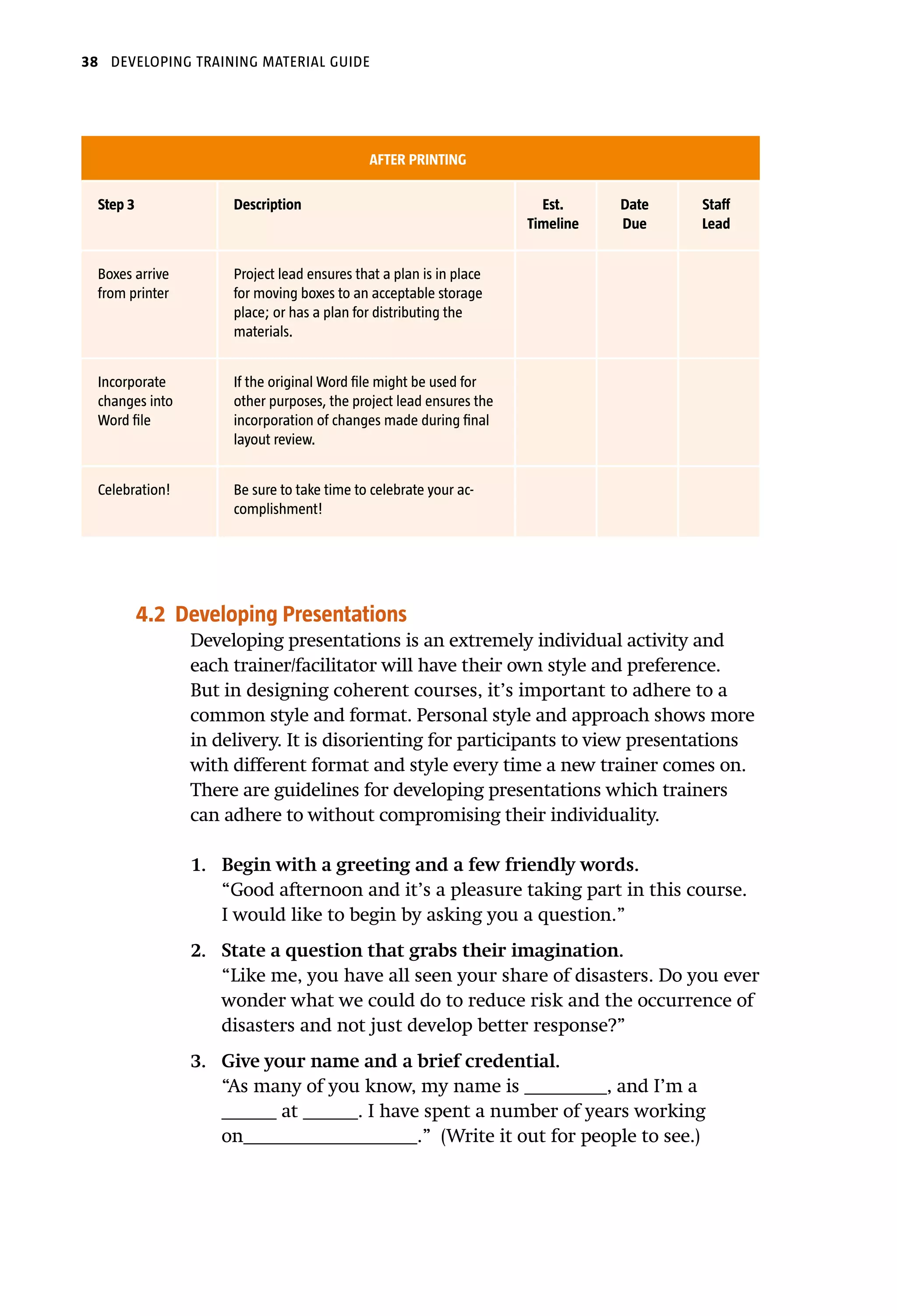 Training material development guide | PDF