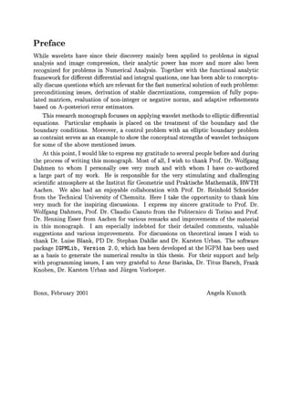 Wavelet Methods Elliptic Boundary Value Problems And Control Problems ...