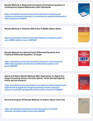 Wavelet Methods Elliptic Boundary Value Problems And Control Problems Angela Kunoth | PDF