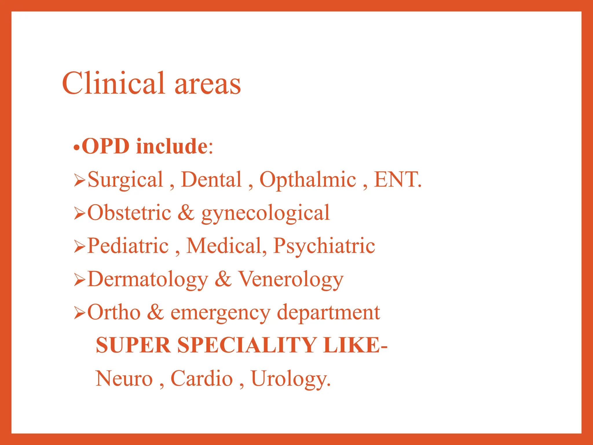 Out Patient Department/ Out-Patient-Department | PPT