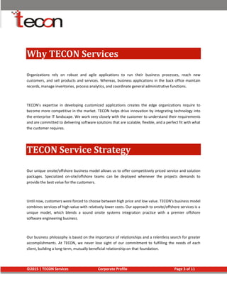 TECON Company Profile | PDF