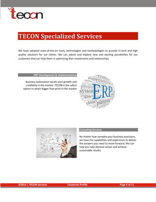 TECON Company Profile | PDF