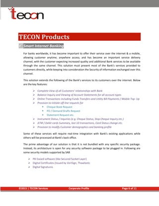 TECON Company Profile | PDF