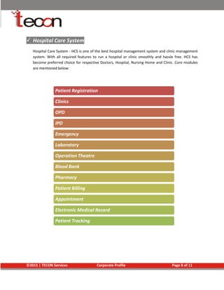 TECON Company Profile | PDF