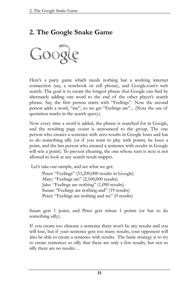 55 Ways To Have Fun With Google | PDF