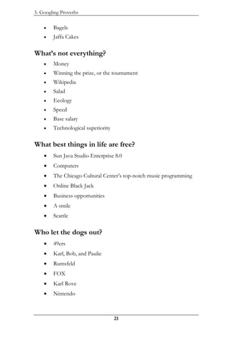 55 Ways To Have Fun With Google | PDF