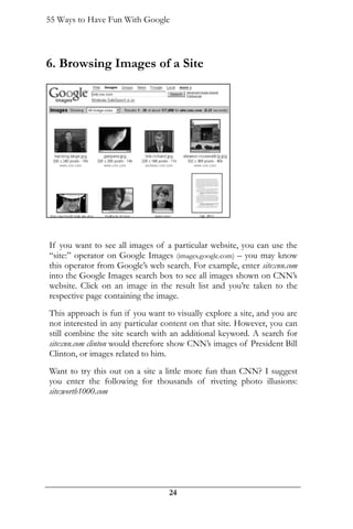 55 Ways To Have Fun With Google | PDF