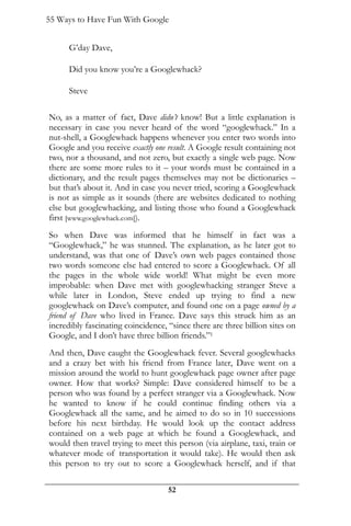 55 Ways To Have Fun With Google | PDF
