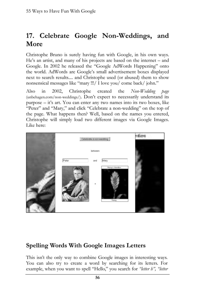 55 Ways To Have Fun With Google | PDF