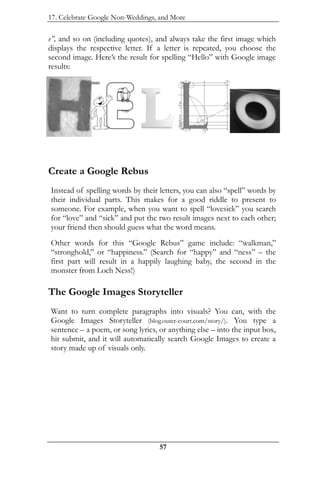 55 Ways To Have Fun With Google | PDF