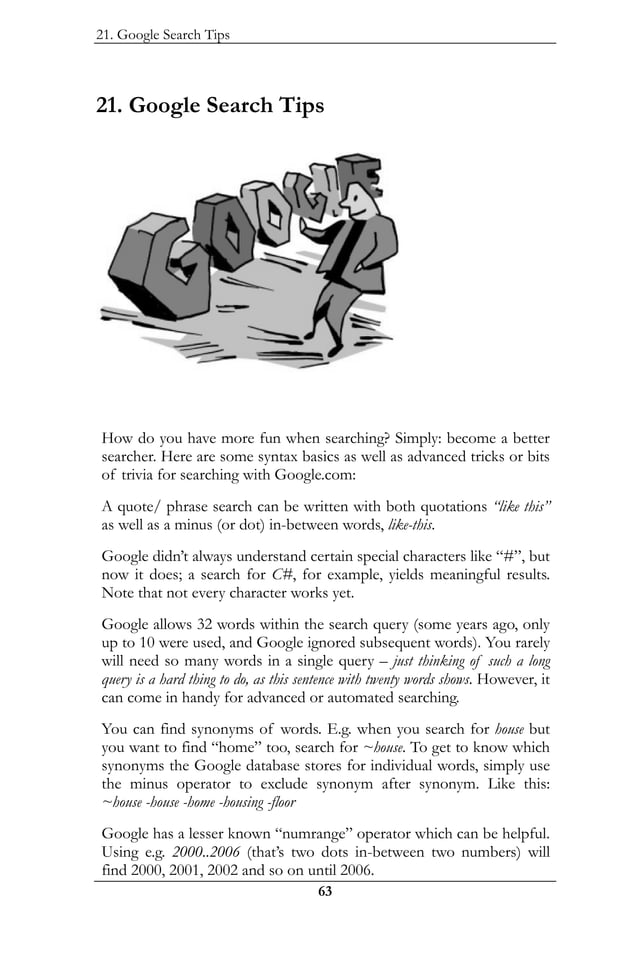 55 Ways To Have Fun With Google | PDF