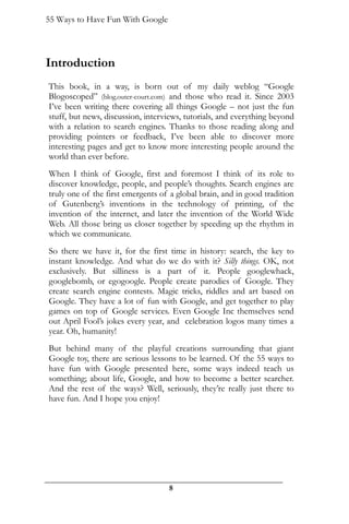 55 Ways To Have Fun With Google | PDF