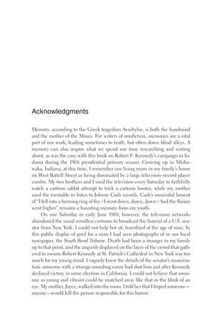 Robert F Kennedy And The 1968 Indiana Primary Ray E Boomhower | PDF