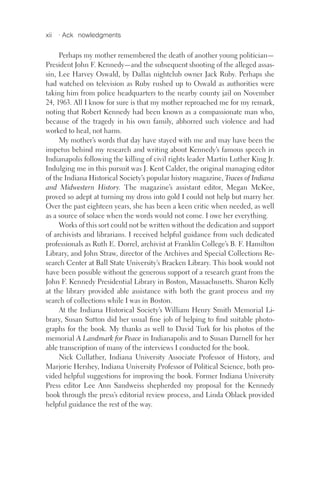 Robert F Kennedy And The 1968 Indiana Primary Ray E Boomhower | PDF