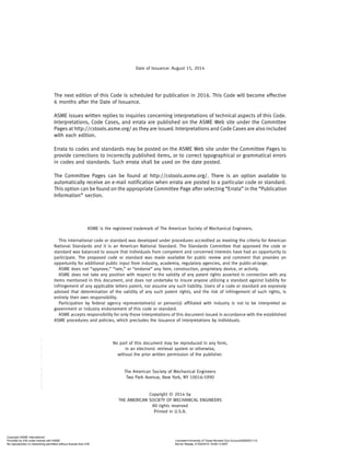 Asme B3112014 Power Piping Asme Code For Pressure Piping B31 1st ...