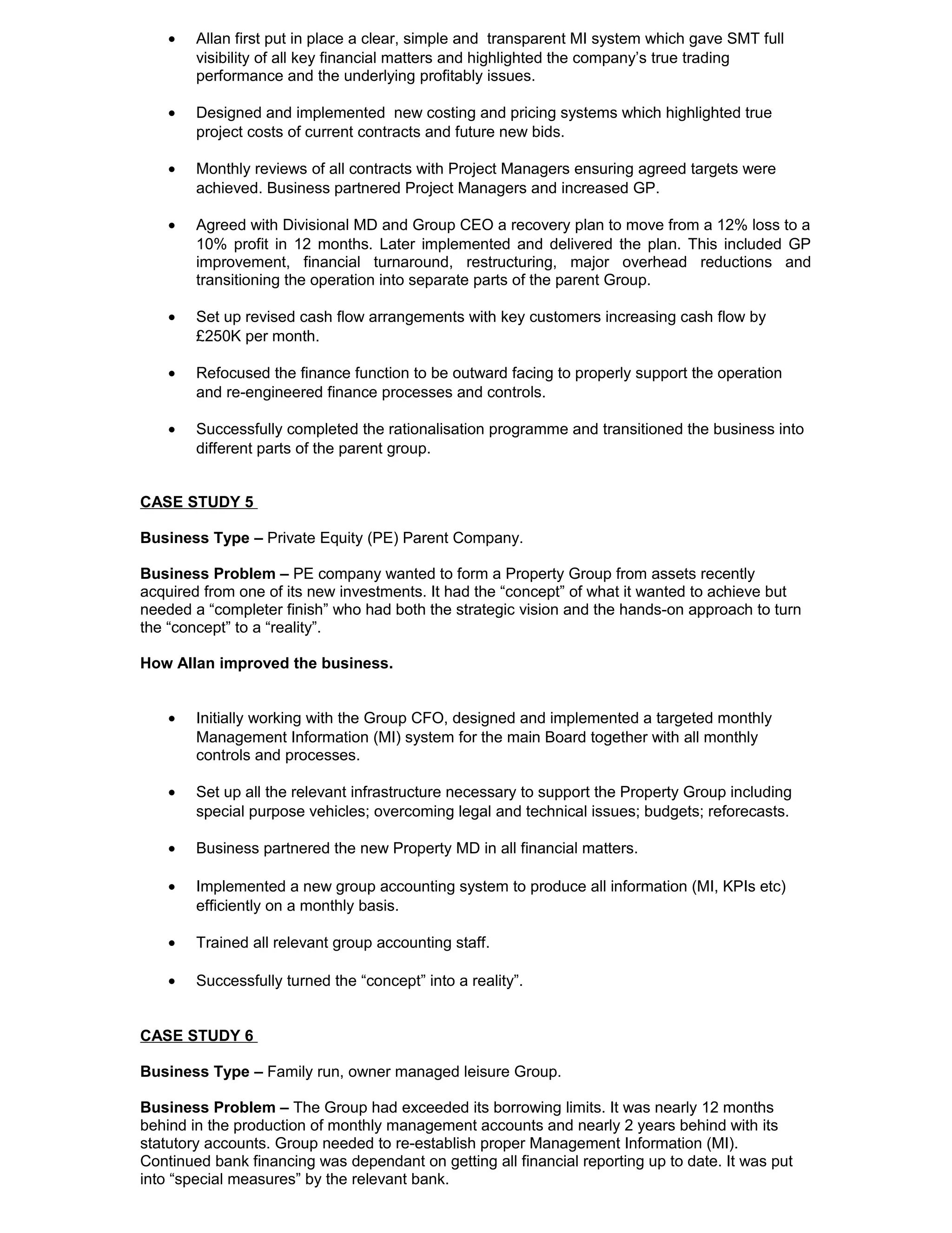 Allan Dickinson - LinkedIn - Examples of How Allan has helped ...