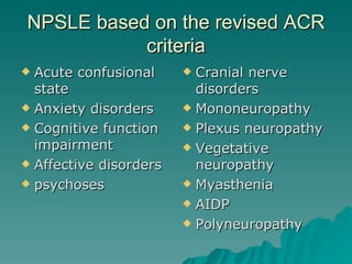 Neuropsychiatric_Systemic_Lupus_Erythematosus__NPSLE | PPT