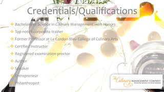 CULINARY MANAGEMENT PRESENTATION | PDF