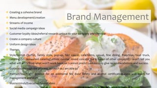 CULINARY MANAGEMENT PRESENTATION | PDF