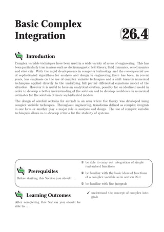 Complex Integral | PDF