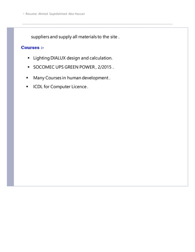 Ahmed Hassan Cv Pdf