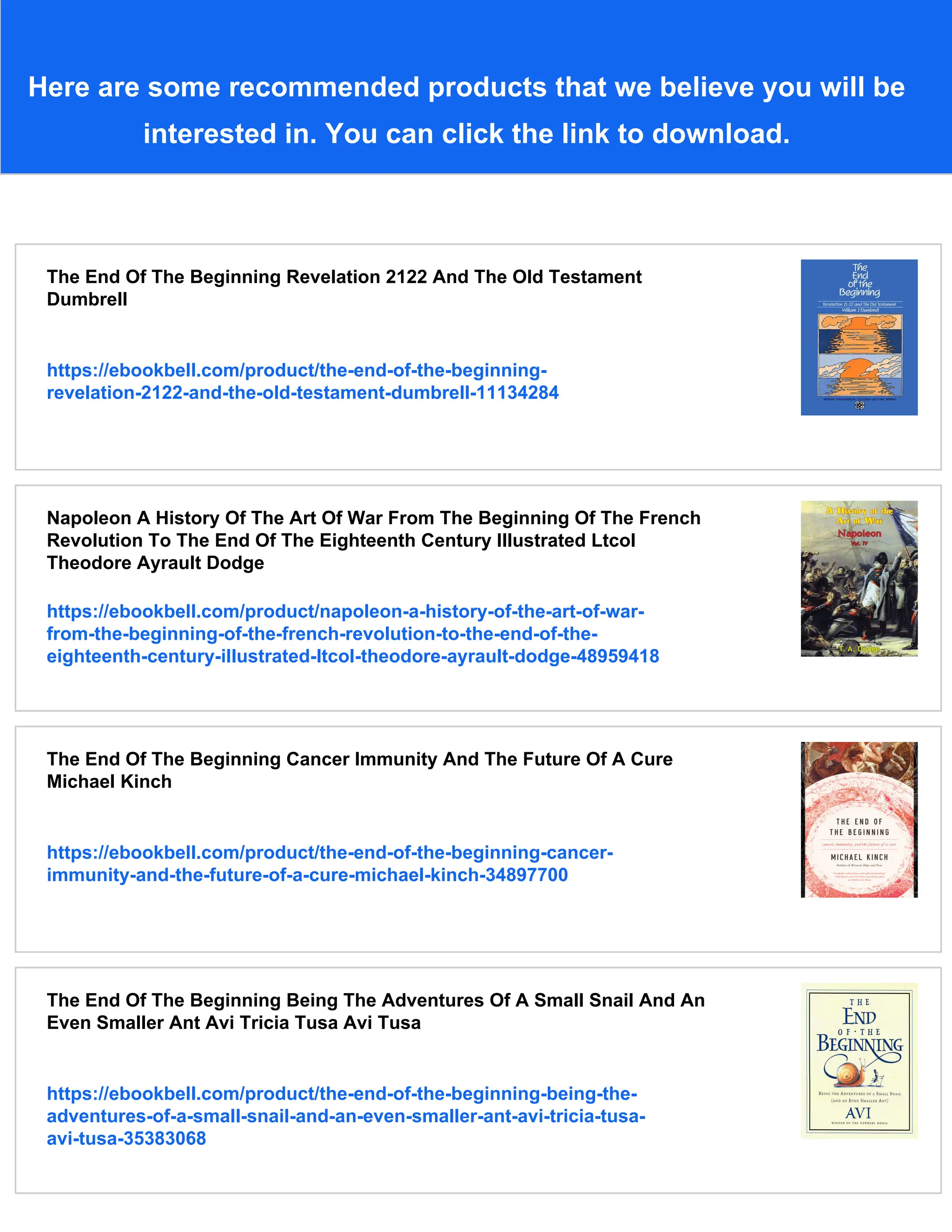The End Of The Beginning Revelation 2122 And The Old Testament William ...