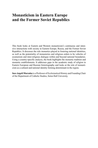 Monasticism In Eastern Europe And The Former Soviet Republics Ines ...