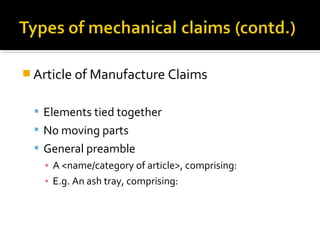 Presentation on Drafting Mechanical Claims | PPT