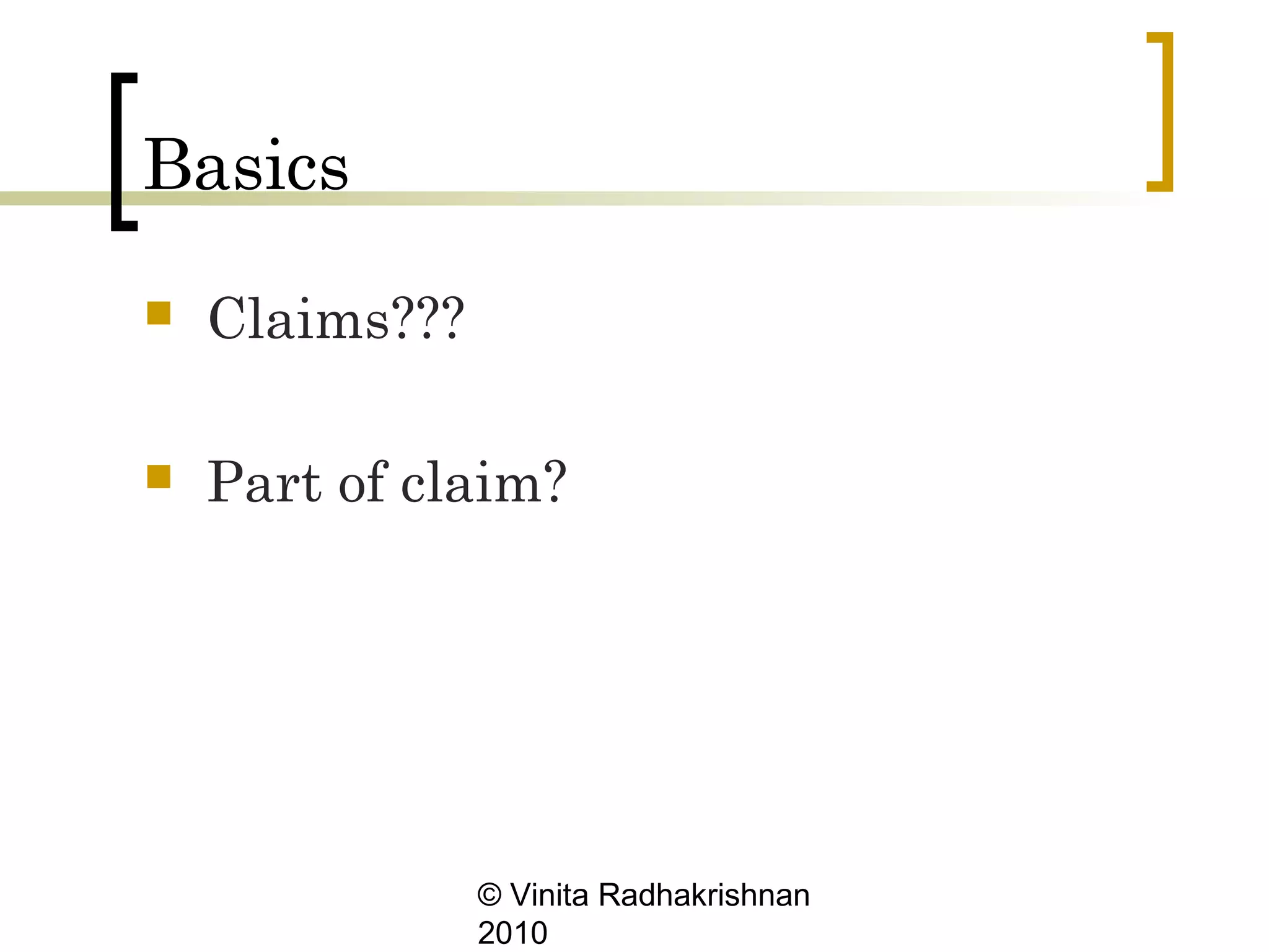 Presentation on Claim Drafting: Biotech and Pharma | PPT | Chemistry ...