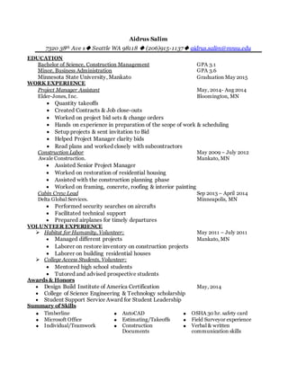 _Resume Aidrus A. Salim | DOCX