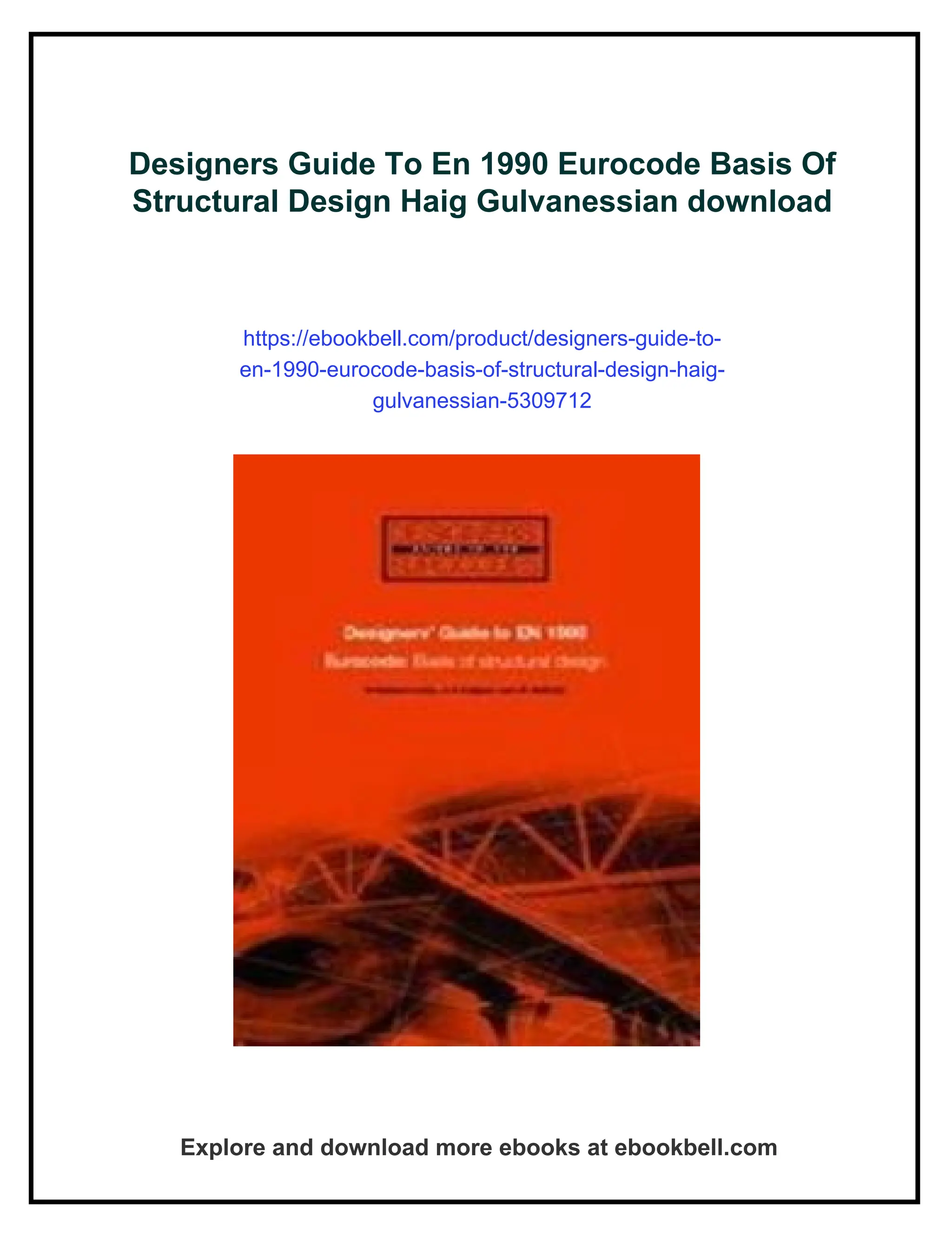 Designers Guide To En 1990 Eurocode Basis Of Structural Design Haig ...