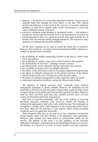 Evacuation Of Sediments From Reservoirs Rodney White | PDF
