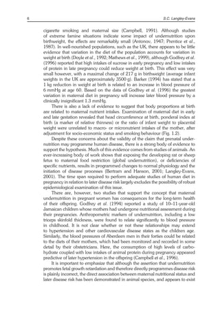 Fetal Nutrition And Adult Disease Programming Of Chronic Disease ...