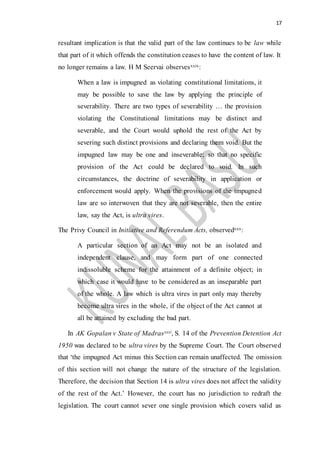 DOCTRINE OF SEVERABILITY | DOCX