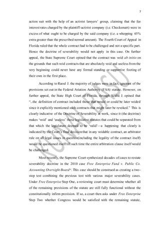 DOCTRINE OF SEVERABILITY | DOCX