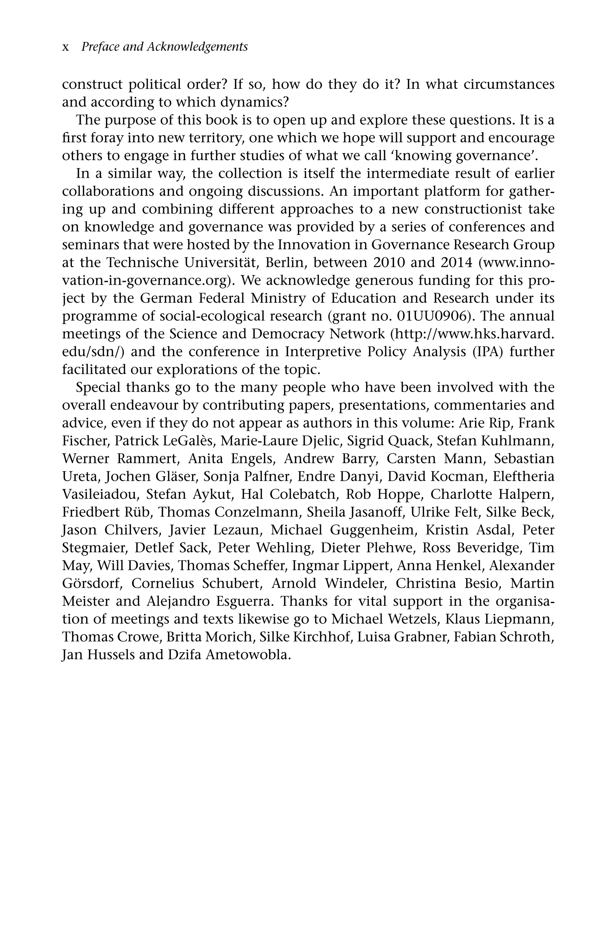 Knowing Governance The Epistemic Construction Of Political Order ...