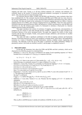 Fixed point theorem between cone metric space and quasi-cone metric space | PDF