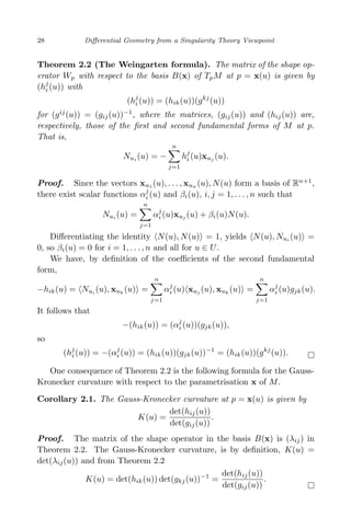 Differential Geometry From A Singularity Theory Viewpoint Shyuichi ...