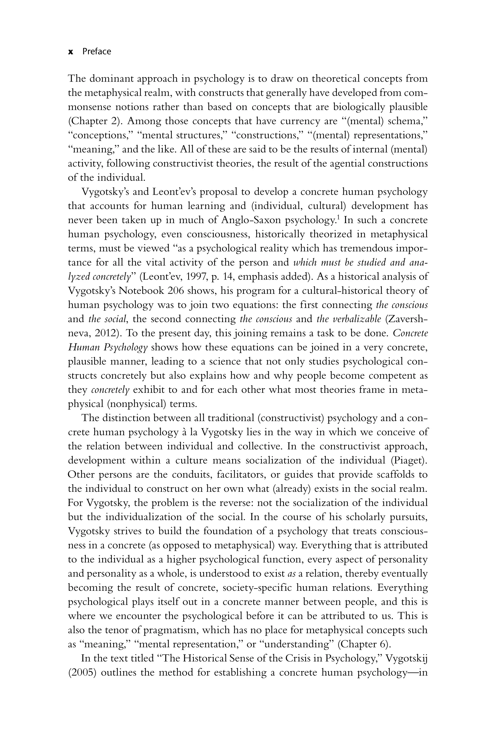 Concrete Human Psychology Wolffmichael Roth | PDF