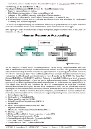 A Study on Human Resource Accounting Practices in India | PDF