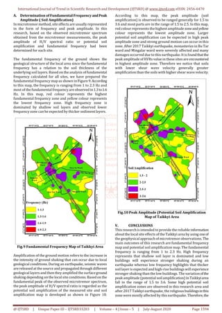 Determination of Local Site Effects in Taikkyi Area, Yangon Region by ...