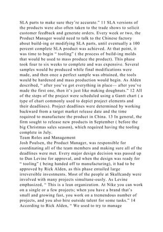 265Managing New Product Development Teams Skullcandy Developi.docx | Dance and Electronic Music ...