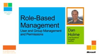 Role-Based Management in SharePoint: User and Group Management and ...