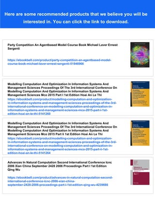 Party Competition An Agentbased Model Michael Laver Ernest Sergenti | PDF