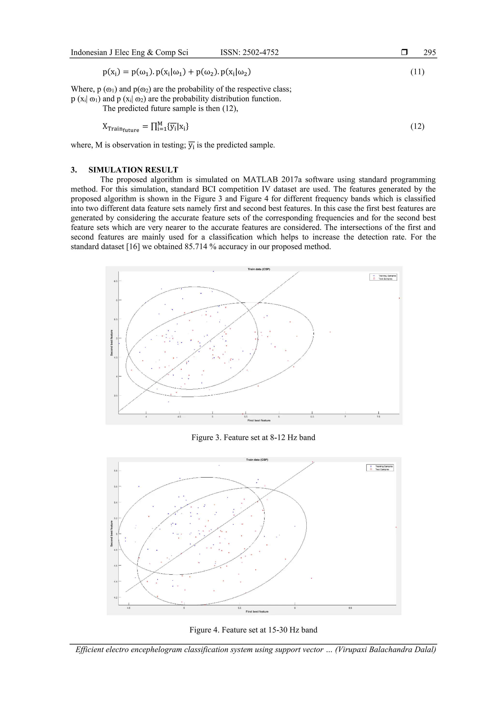 Efficient Electro Encephelogram Classification System Using Support Vector Machine Classifier