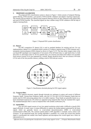 Efficient electro encephelogram classification system using support vector machine classifier ...