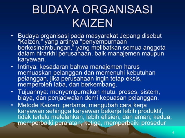 2661 922 Kaizen Budaya Organisasi | PDF
